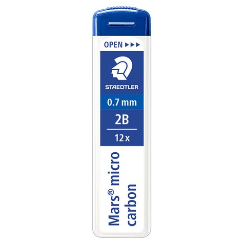 Staedtler Mars Micro Carbon 250 2B Pencil Lead 0.7mm Pack of 12 OfficeMax MySchool