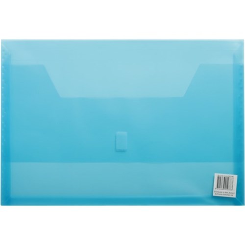 Colby Polywally Document Wallet Foolscap Blue | OfficeMax MySchool