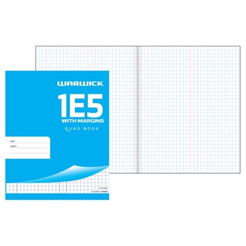 Warwick 1E5 Exercise Book 7mm Quad With Margins 36 Leaves | OfficeMax ...
